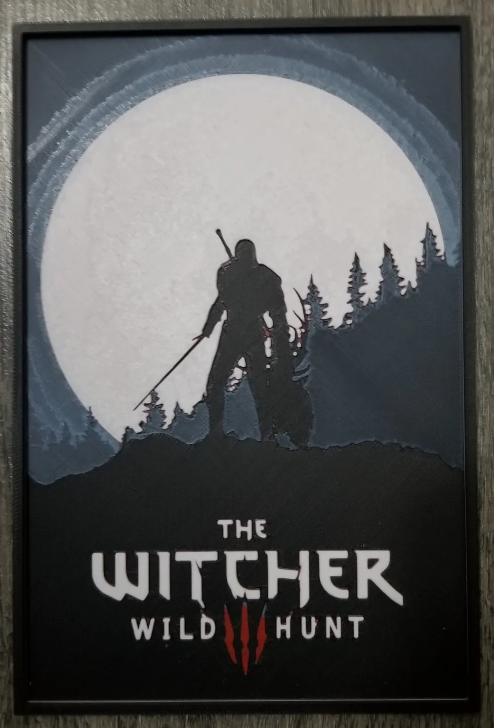 The Witcher 3 Wild Hunt Poster - Free 3D Print Model - MakerWorld