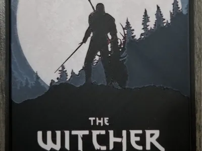 The Witcher 3 Wild Hunt Poster - Free 3D Print Model - MakerWorld