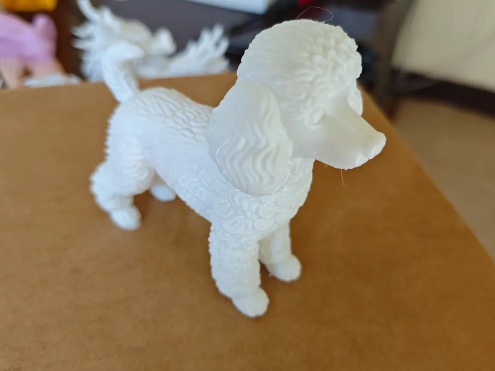 Poodle Teddy Figure Ornament Toy Decoration Print in Place easy-to ...