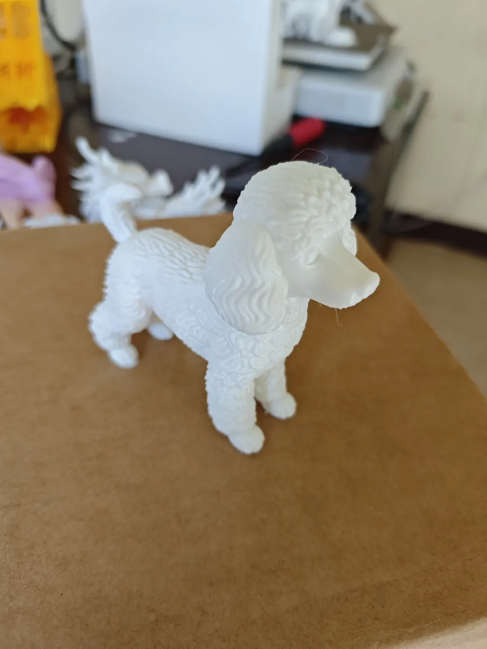 Poodle Teddy Figure Ornament Toy Decoration Print in Place easy-to ...