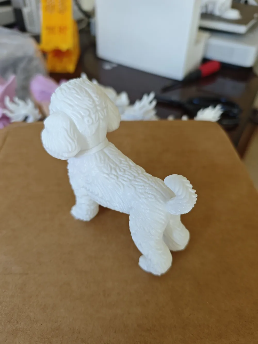 Poodle Teddy Figure Ornament Toy Decoration Print in Place easy-to ...