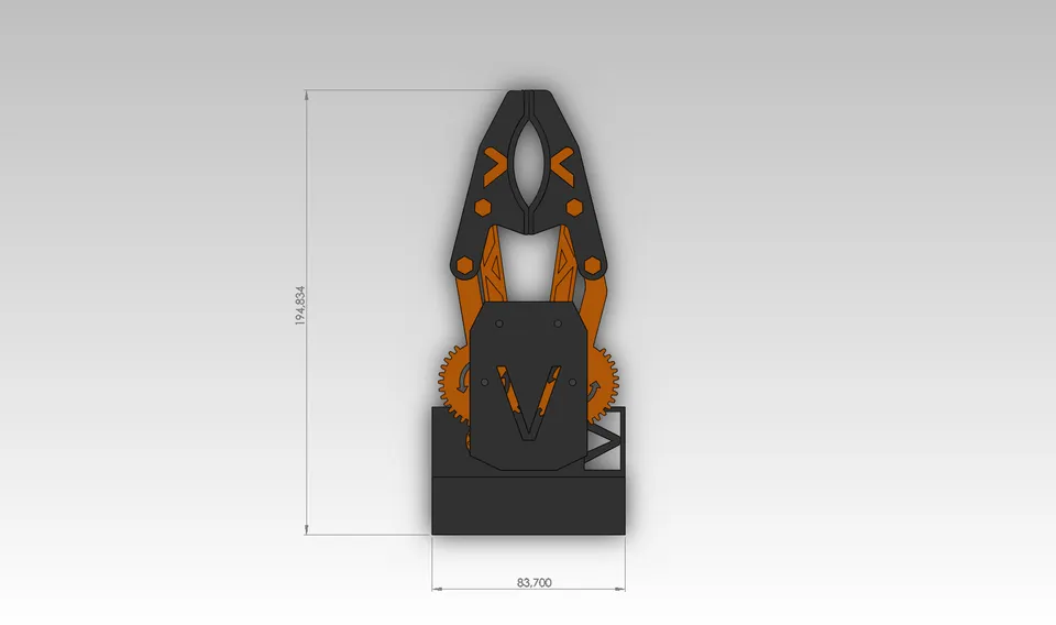 Vector Concept Robot ARM CLAW (standard servo) - Free 3D Print Model ...