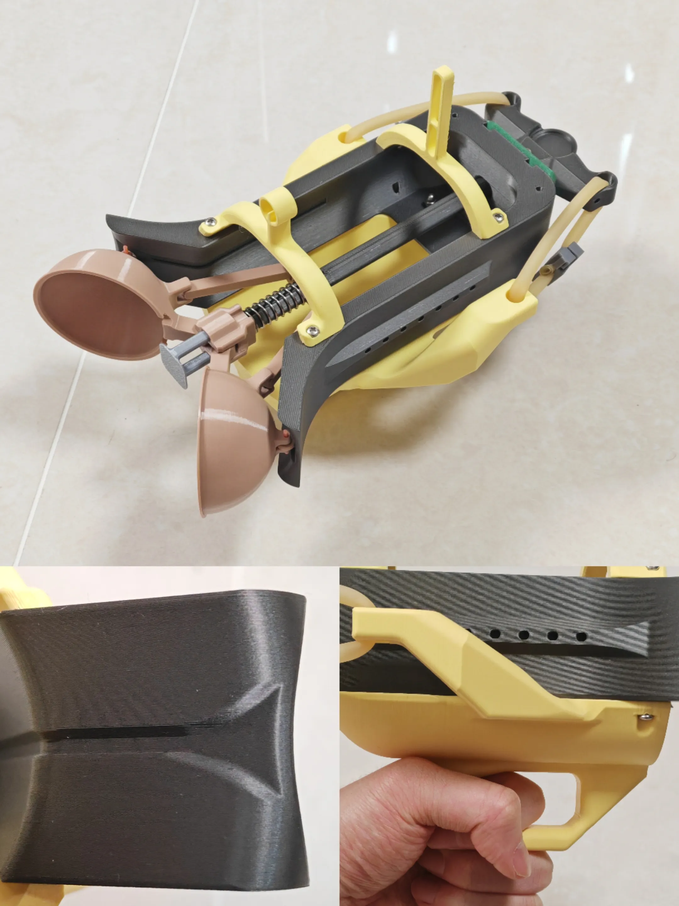 Snowball launcher V2 - Free 3D Print Model - MakerWorld