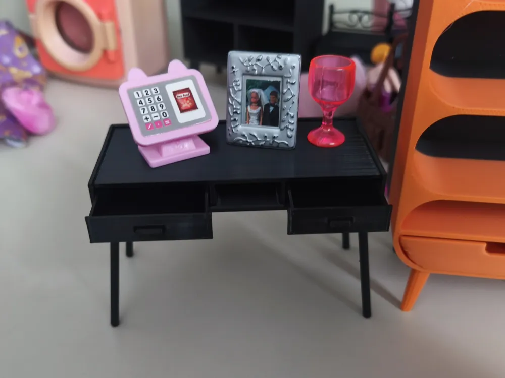 miniature desk for dolls by Sajgonka MakerWorld: Download Free 3D Models