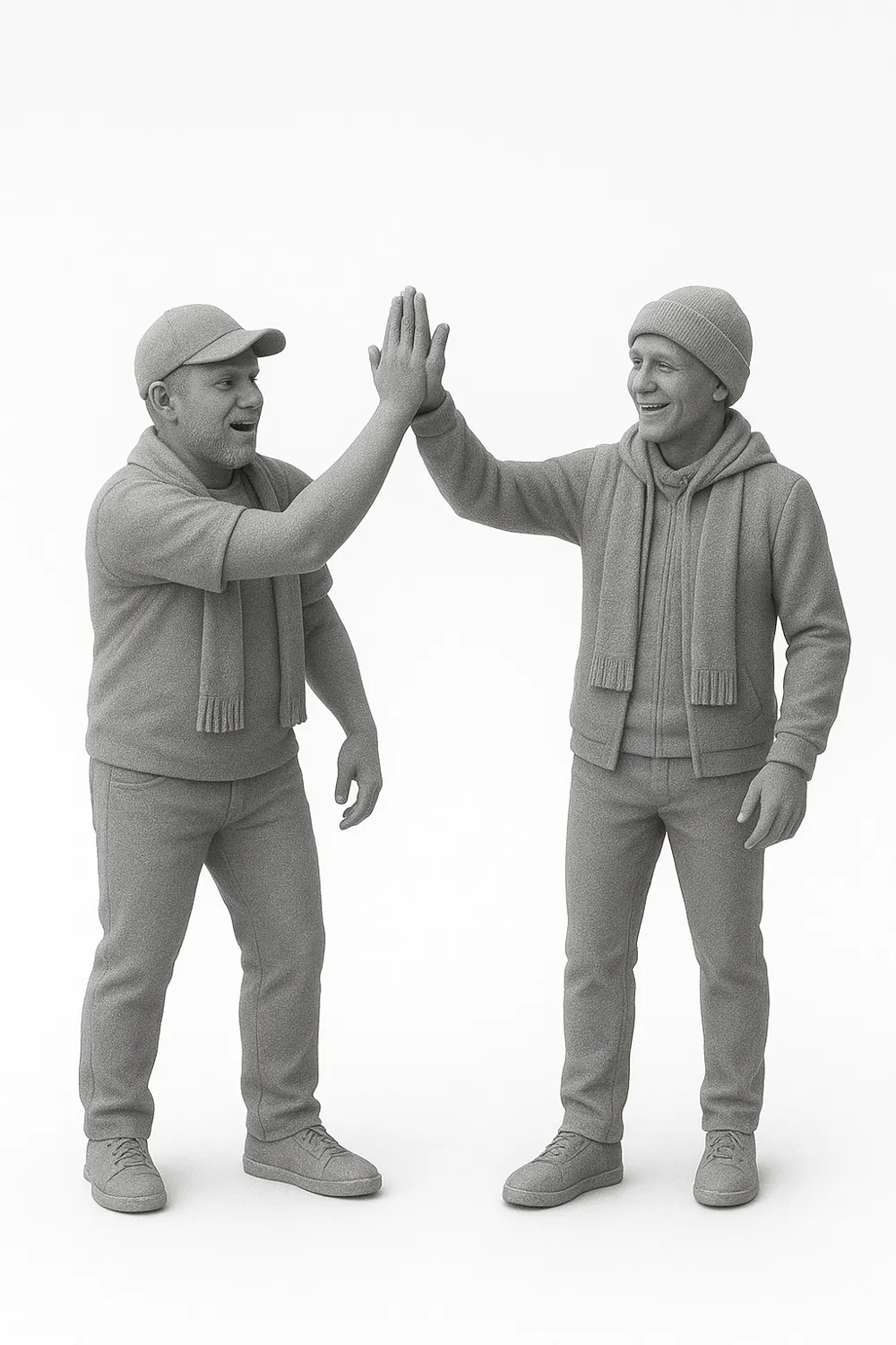 Fan Group Football 6 People H0 - Free 3D Print Model - MakerWorld