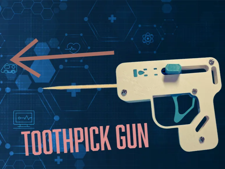 toothpick gun - Free 3D Print Model - MakerWorld