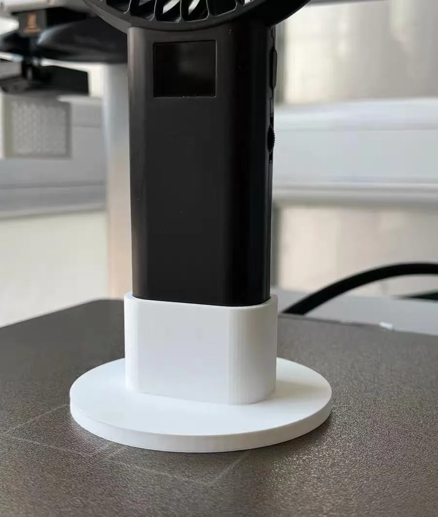 Handheld Fan Desktop Base - Free 3D Print Model - MakerWorld