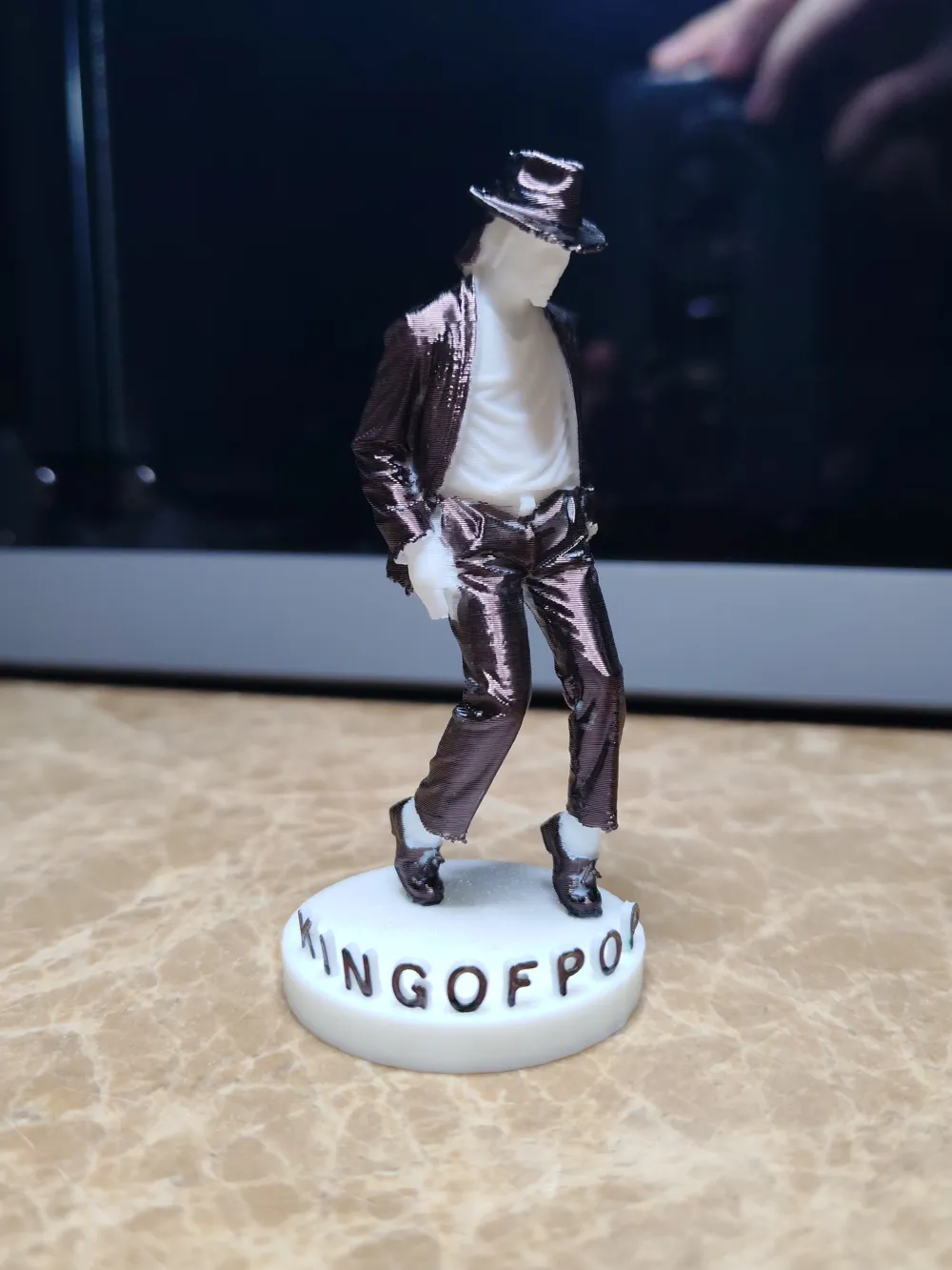 MJ classic iconic move moonwalk figure ornament - Free 3D Print Model ...