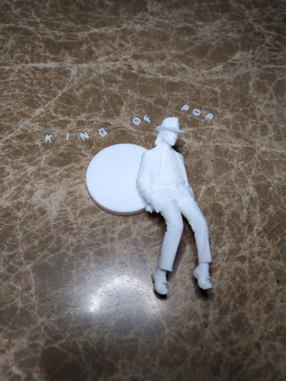 MJ classic iconic move moonwalk figure ornament - Free 3D Print Model ...