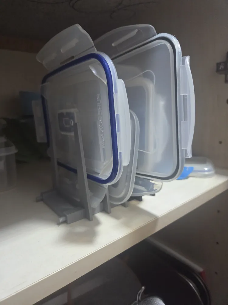 Food Container Lid Organizer - Free 3D Print Model - MakerWorld