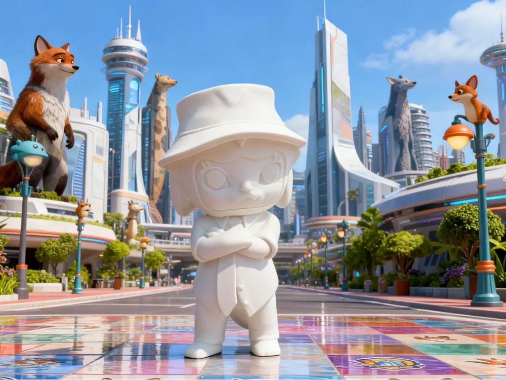 Zootopia Nick de incógnito, colaboración con Molly por huilan MakerWorld: Descarga Modelos 3D ...