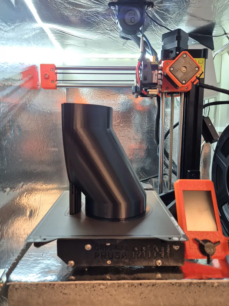 Y-Splitter / Y-Connector 124mm to 2 x 100mm - Free 3D Print Model ...