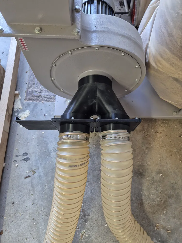 Y-Splitter / Y-Connector 124mm to 2 x 100mm - Free 3D Print Model ...