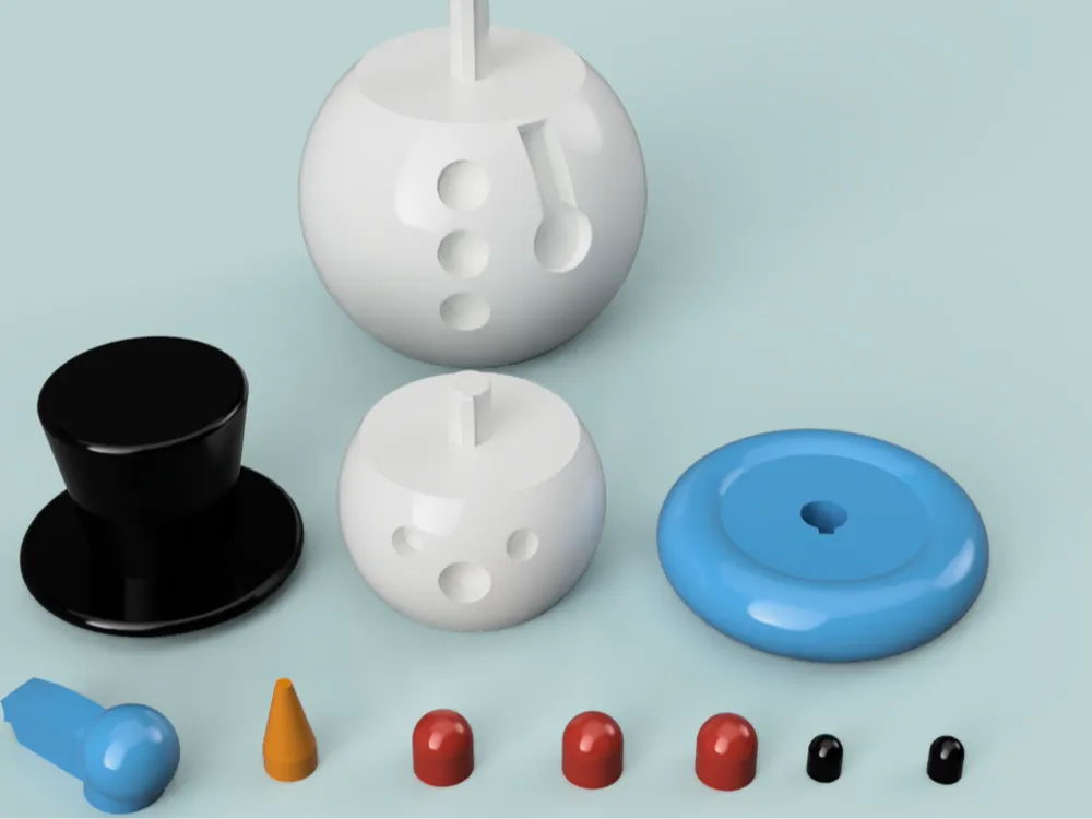 Snowman - Free 3D Print Model - MakerWorld