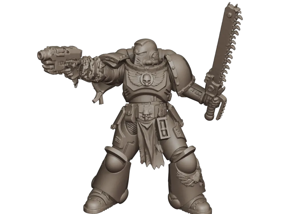 space marine warhammer40k - Free 3D Print Model - MakerWorld