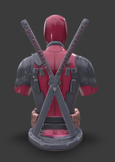 Deadpool bust - Free 3D Print Model - MakerWorld
