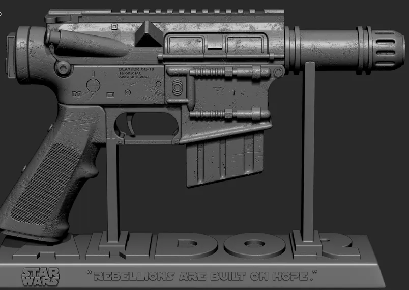 Star wars Cassian Andor Blaster gun A280 - Free 3D Print Model - MakerWorld