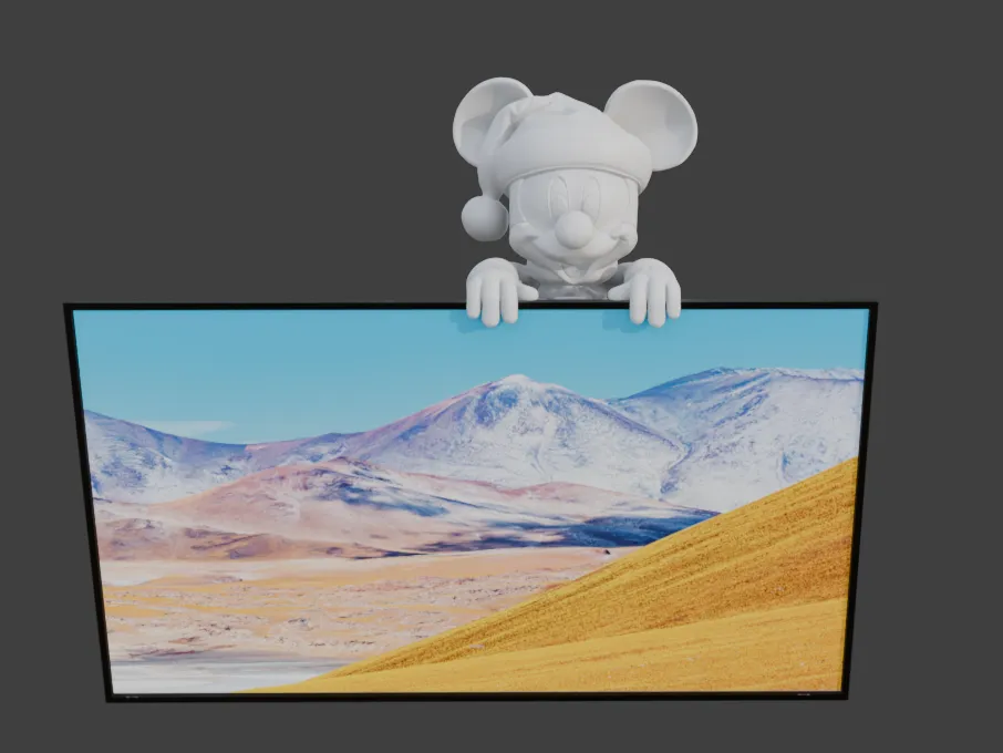 Computer Pet Christmas Mickey Mouse - Free 3D Print Model - MakerWorld