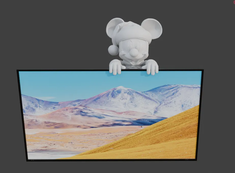 Computer Pet Christmas Mickey Mouse - Free 3D Print Model - MakerWorld