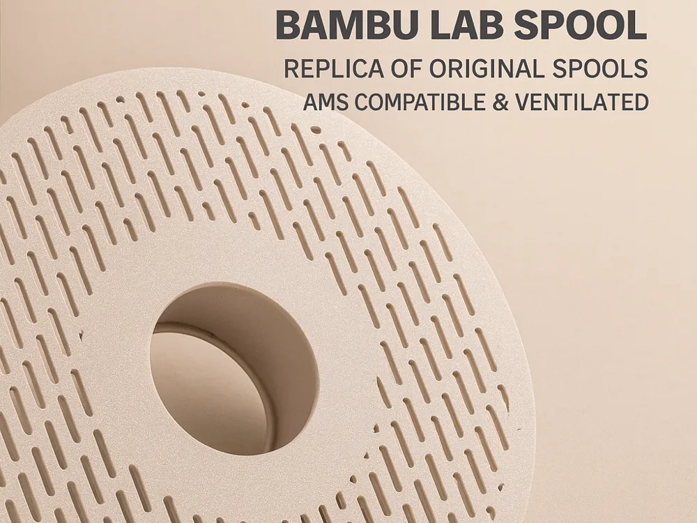 Bambu Lab Filament Spool | Original Size Replica - Free 3D Print Model ...