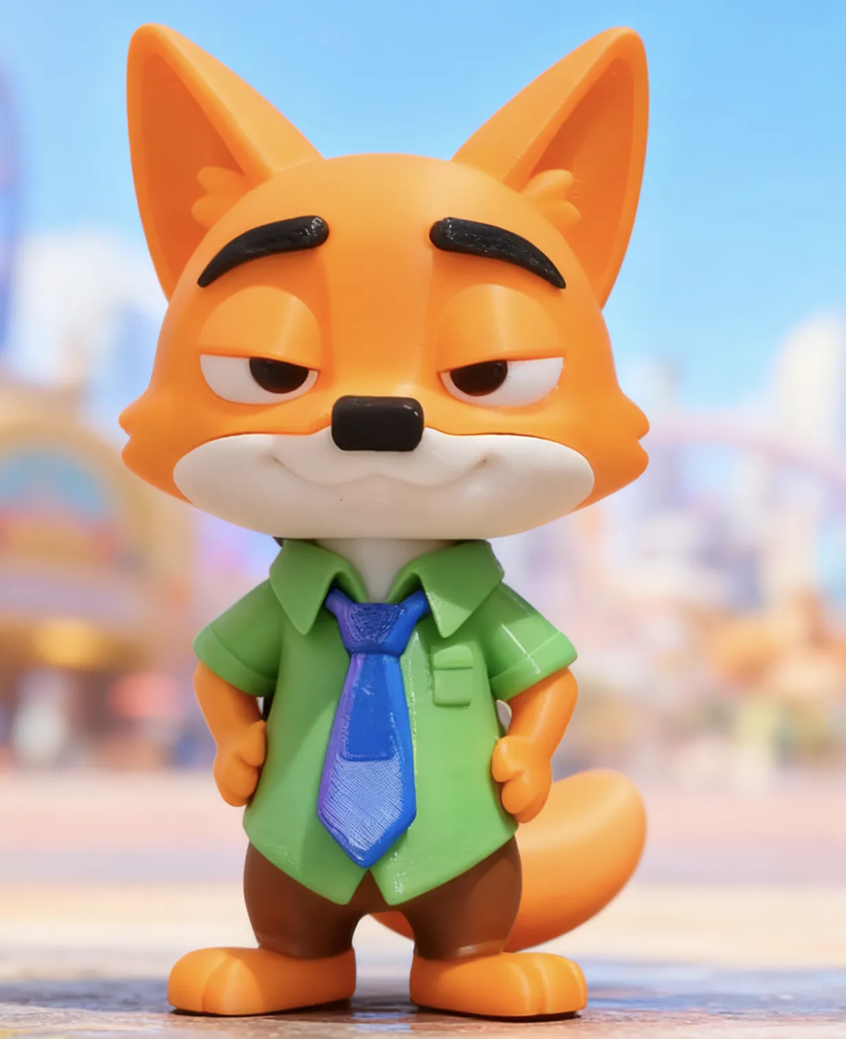 Chibi Nick Wilde (fully disassembled, no AMS needed) - Free 3D Print ...