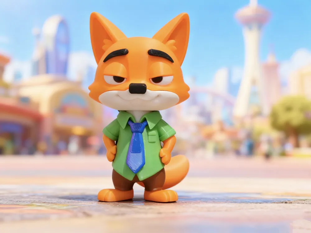 Chibi Nick Wilde (fully disassembled, no AMS needed) by Chocobo ...