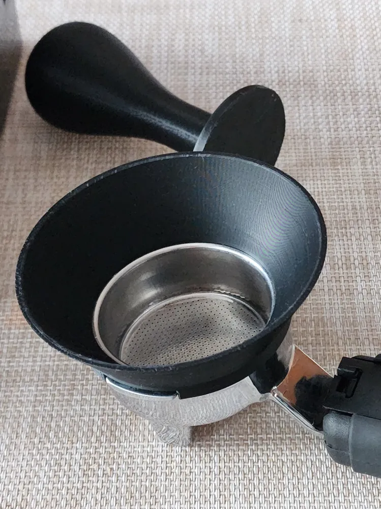 A coffee funnel and tamp - Free 3D Print Model - MakerWorld