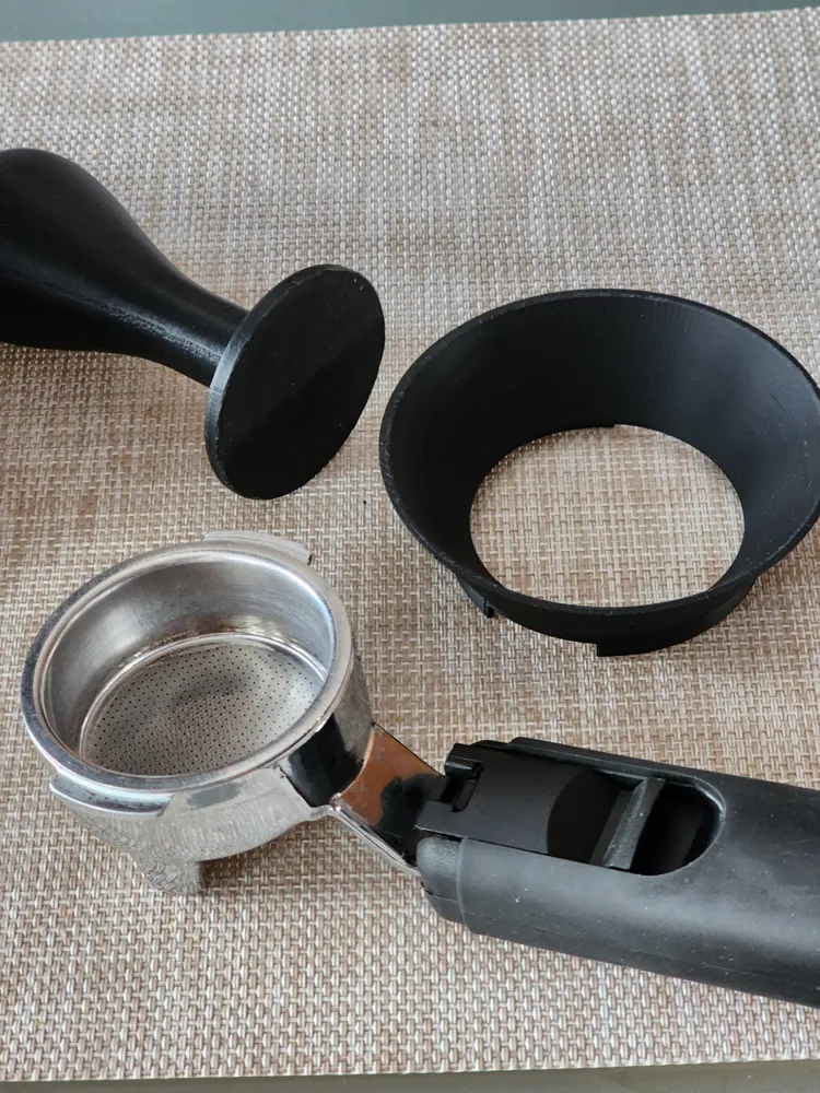 A coffee funnel and tamp - Free 3D Print Model - MakerWorld