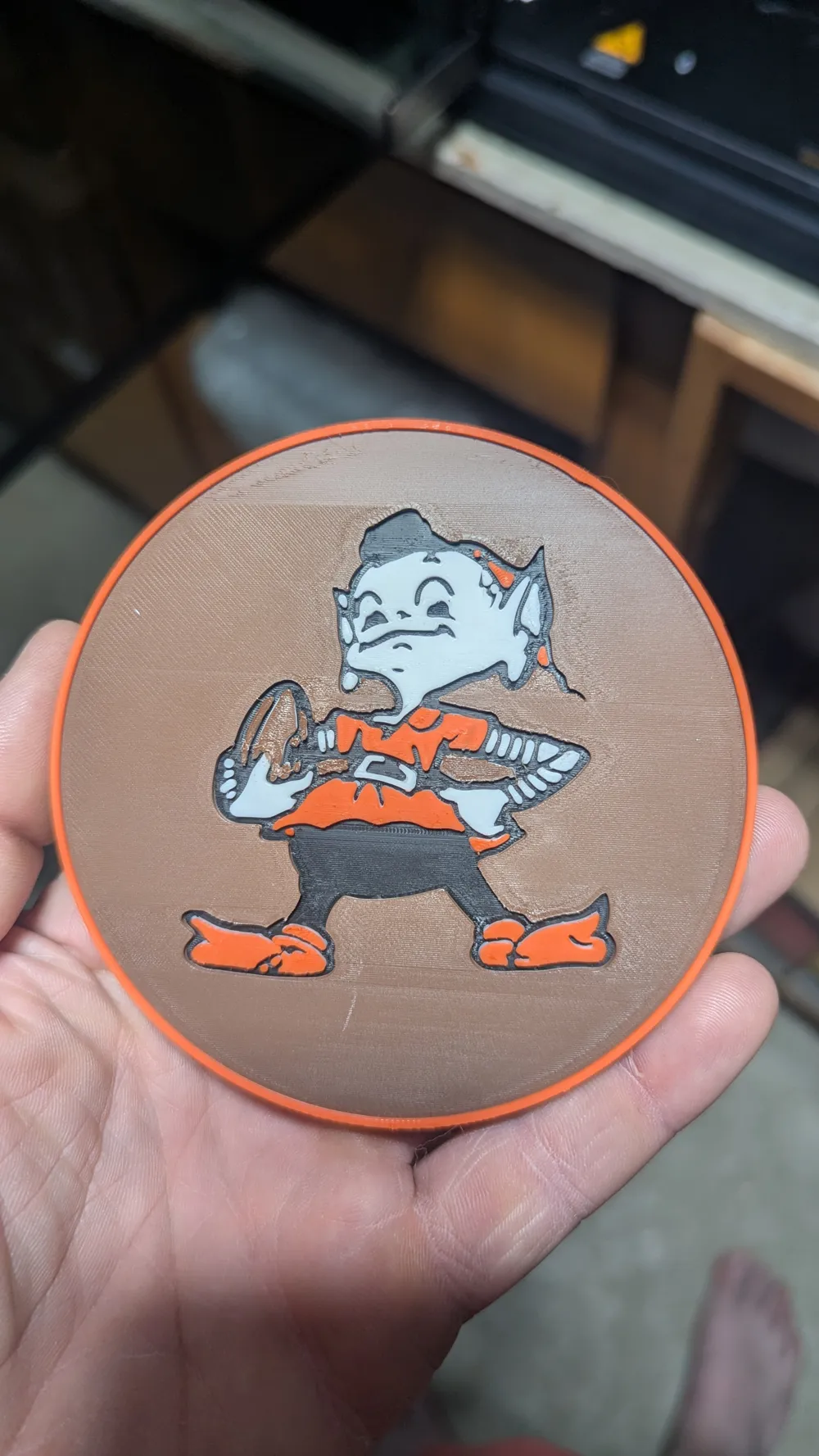 Cleveland Browns Coaster by Biharjse MakerWorld: Download Free 3D Models