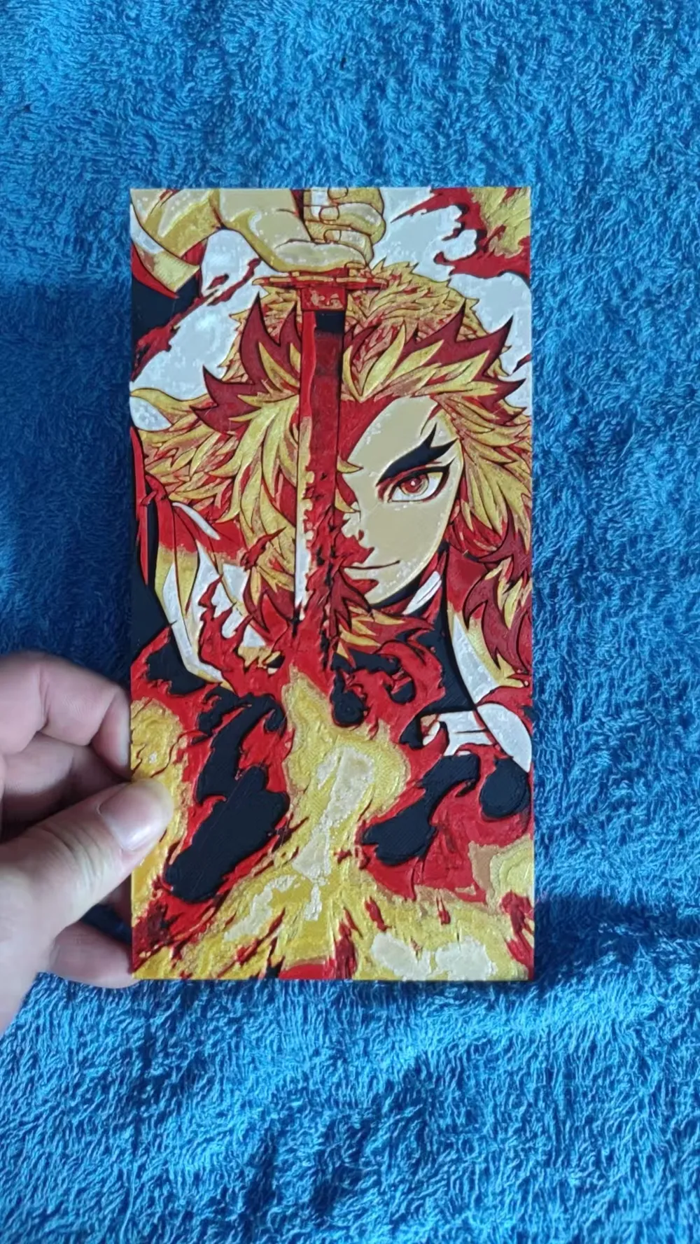 Demon Slayer Kyojuro Rengoku Flame Hashira Art Print - Free 3D Print ...
