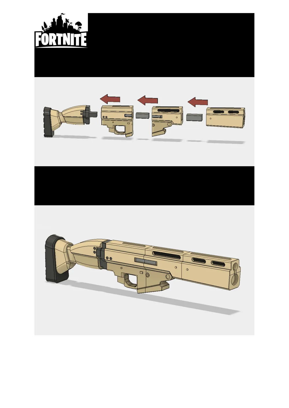 Fortnite Scar real size - Free 3D Print Model - MakerWorld