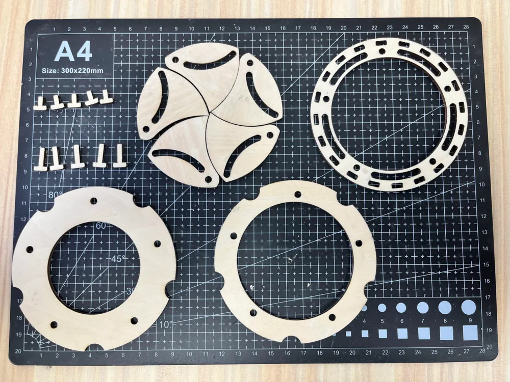 Laser Cut Iris Box - No Screws Needed - Free 3D Print Model - MakerWorld