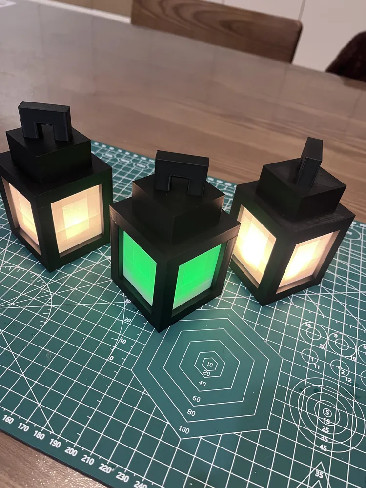 Minecraft Lantern RGB Version - Free 3D Print Model - MakerWorld