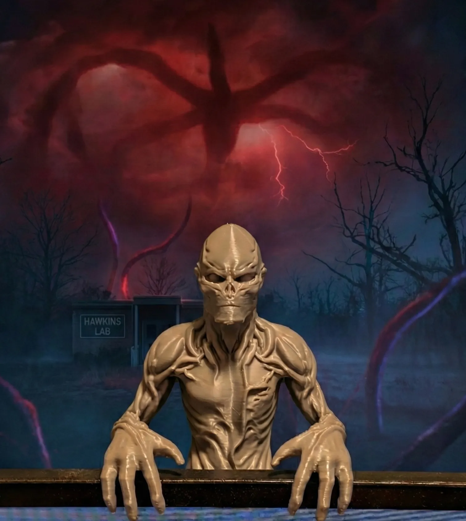Vecna (Stranger Things) - Monitor Topper & Statue - Free 3D Print Model ...