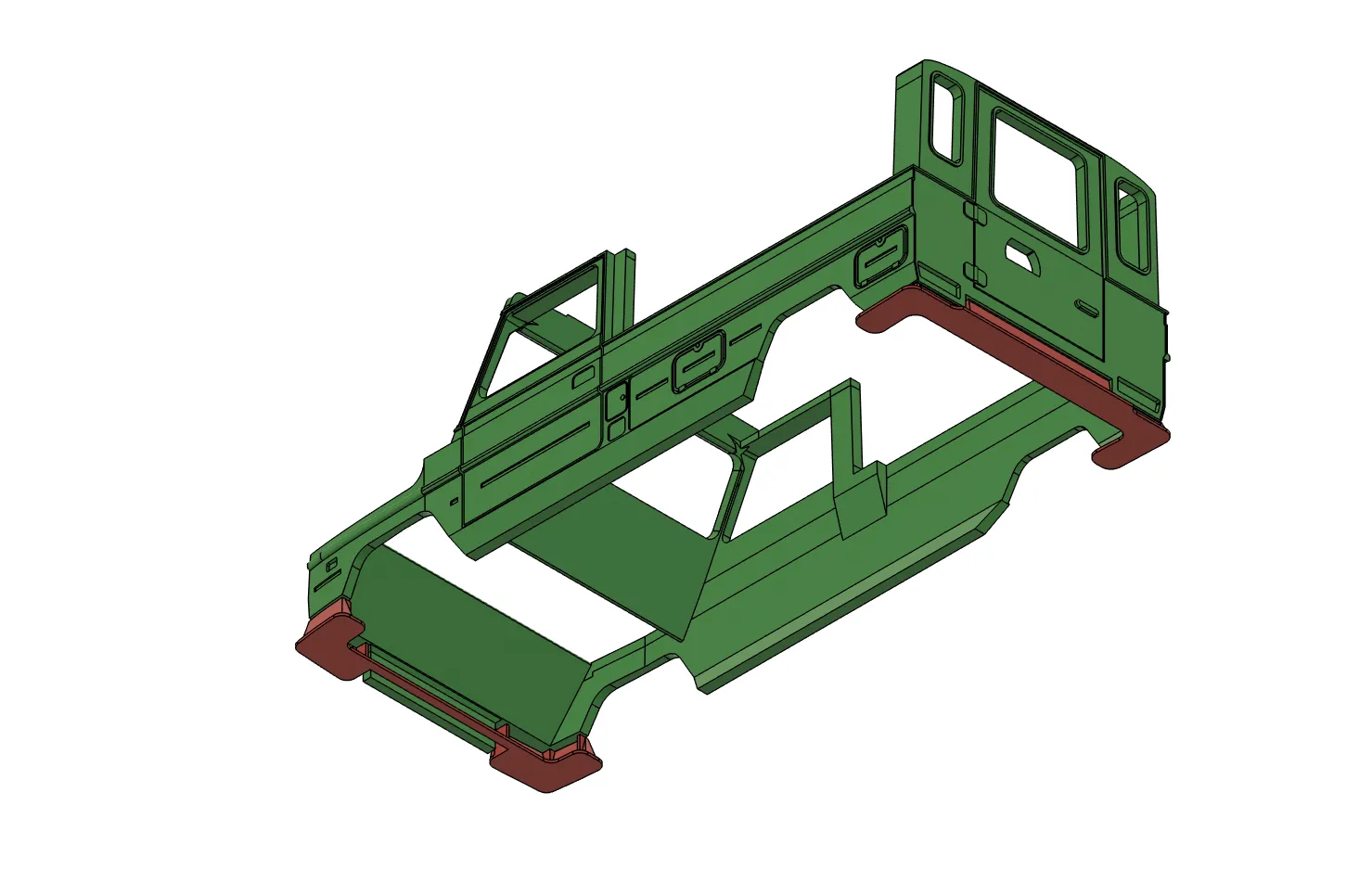 FSC HONKER 1:43 KIT CARD - Free 3D Print Model - MakerWorld
