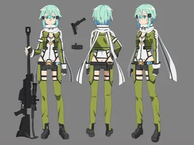 Sinon from Gun Gale Online - Free 3D Print Model - MakerWorld