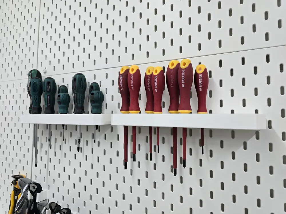 Skadis Modular Screwdriver Rack - Free 3D Print Model - MakerWorld