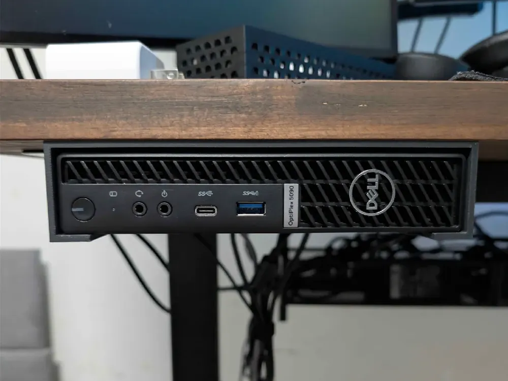 OptiPlex 5090 Micro Under Desk Mount - Free 3D Print Model - MakerWorld