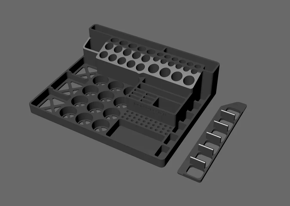 Gundam Model Tool Storage Organizer Air - Free 3D Print Model - MakerWorld