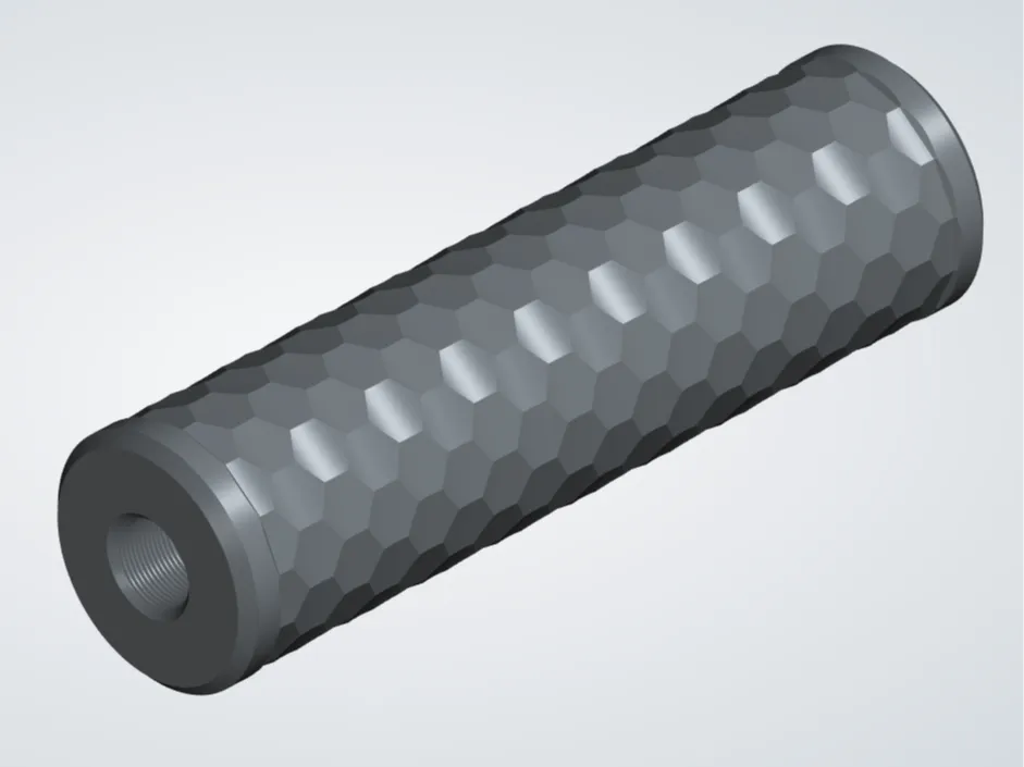 High Power Moderator Hexagon .357 (1/2-28 UNEF) - Free 3D Print Model ...