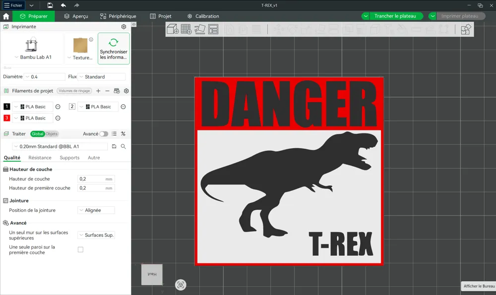 T-REX DANGER by ju51fr MakerWorld: Download Free 3D Models