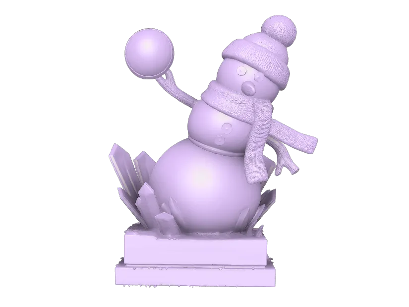 snowball-throwing snowman trophy by ErPat MakerWorld: Download Free 3D ...