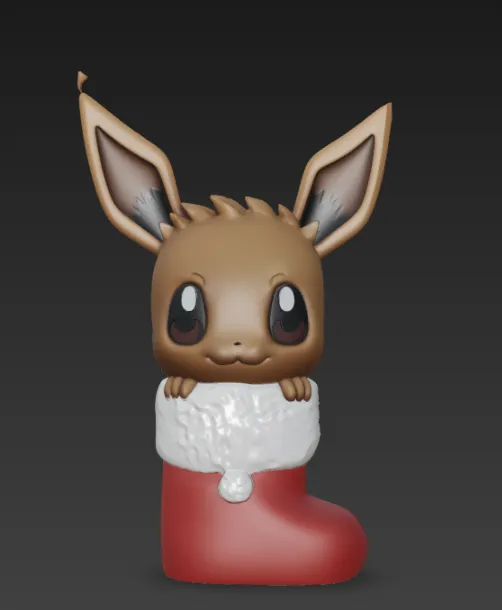 Christmas Eevee - Christmas Tree - Free 3D Print Model - MakerWorld
