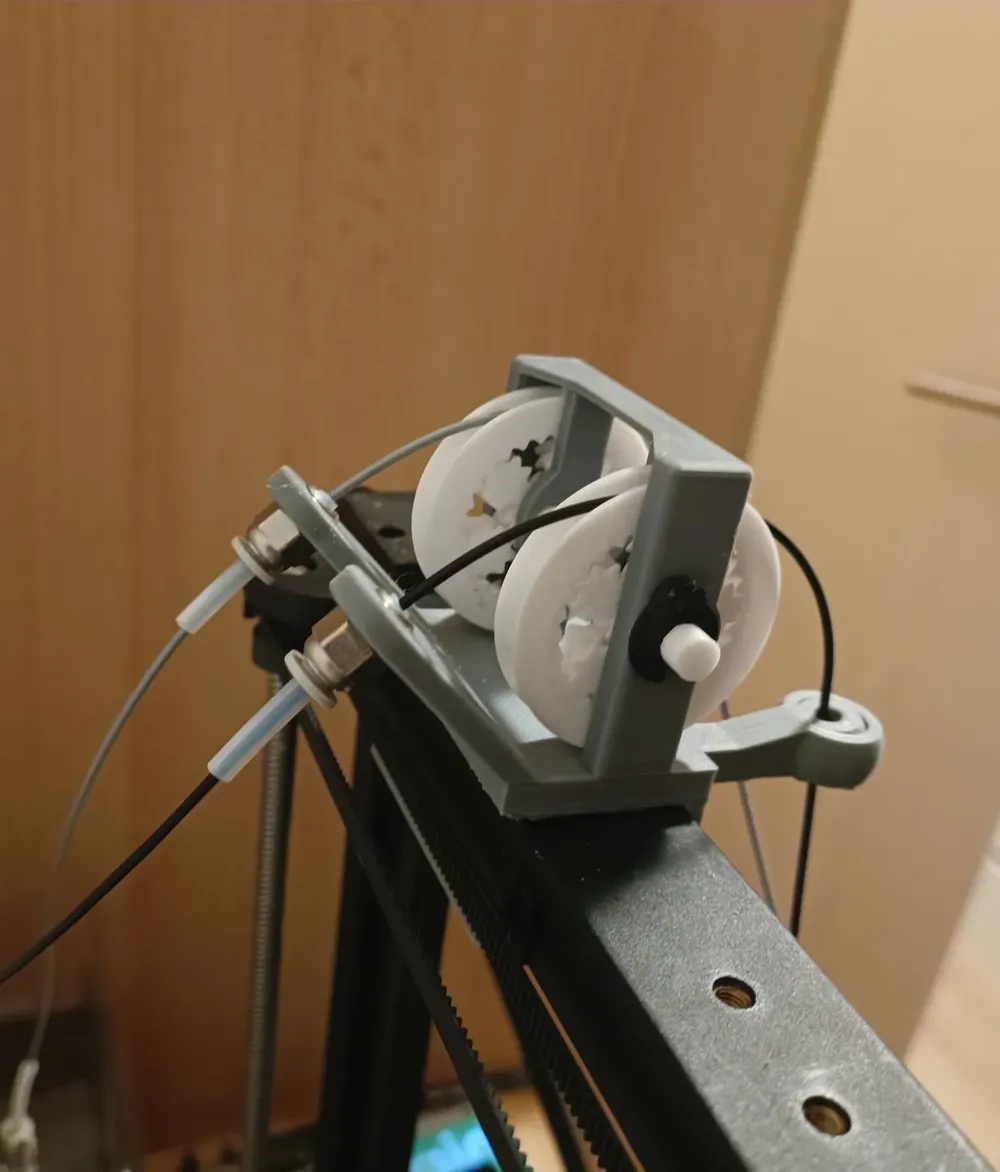 Double Filament Guide, Ender 3 V3 SE KE, No Screws - Free 3D Print ...