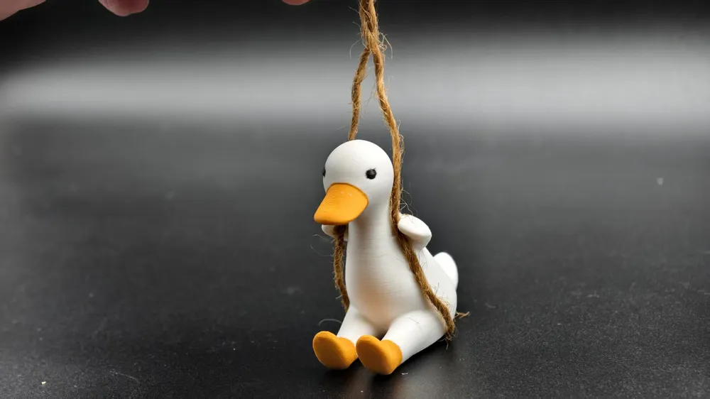 【Quack Quack Quack】Swing Duck Pendant - Free 3D Print Model - MakerWorld