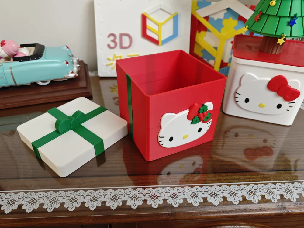 Hello Kitty Christmas gift box Christmas storage box Hello Kitty ...