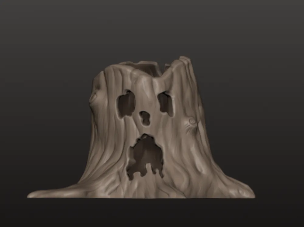 Spooky stump - Free 3D Print Model - MakerWorld
