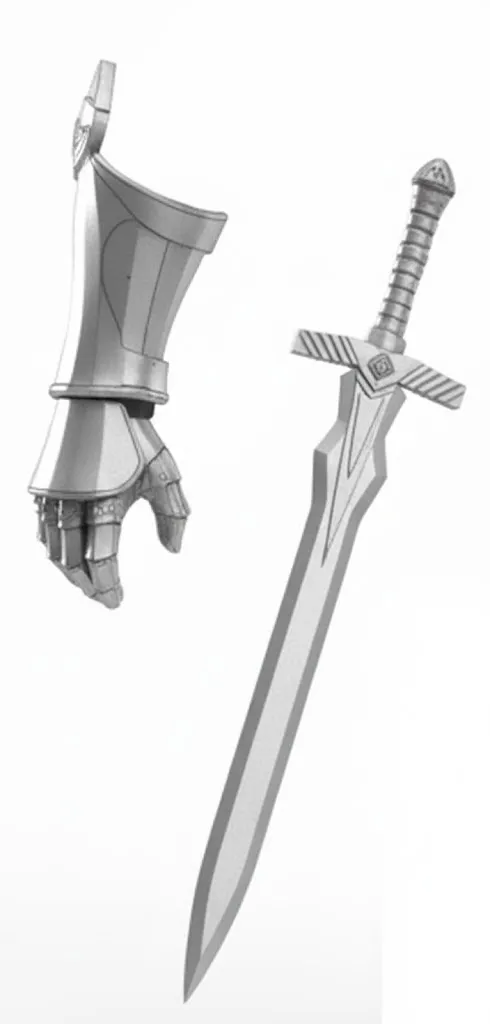 IN PARTS - Wearable Knight Armor Sword / Shield - Free 3D Print Model ...