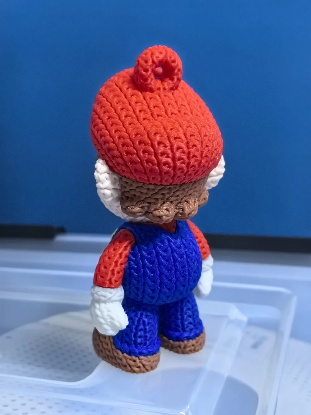Knitted Chibi Super Mario Pendant Mario Yarn Version Multi-color ...
