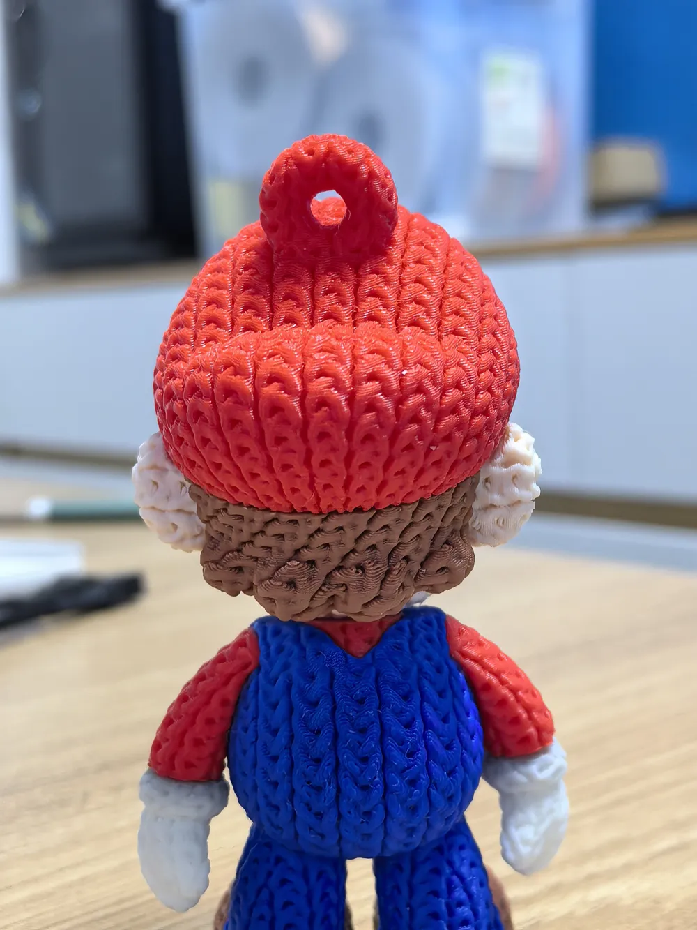 Knitted Chibi Super Mario Pendant Mario Yarn Version Multi-color ...